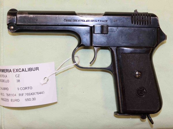 Pistola CZ Modello 38 Calibro 9 Corto – Excalibur Sport